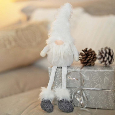 White Gonk Santa Decoration 40cm | DIY at B&Q
