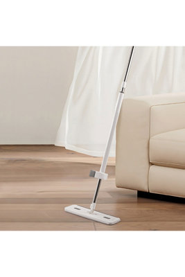 White Hands free Wet Dry Dual Use Mop