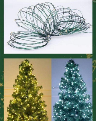 White Light 200M 2000LED Christmas Tree Decoration Star String Lights
