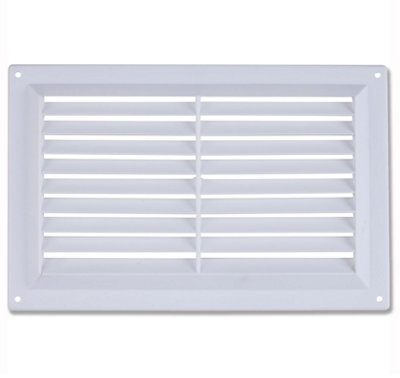 White Louvre Vent 9 x 6 internal vent