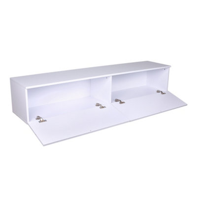 White MDF Framed Sideboard TV Stand TV Unit H 1600x D 350x H 300mm