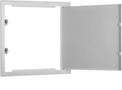 White Metal Access Panel 300mm x 300mm with Concealed Latch