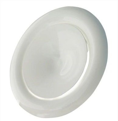 White Metal Extract Ceiling Valve 125mm - Anemostat SV Air Ventilation ...