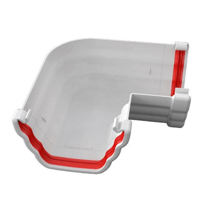 White Ogee 90 Degree Gutter Angle Joint, Freeflow 135mm Rain Water Systems