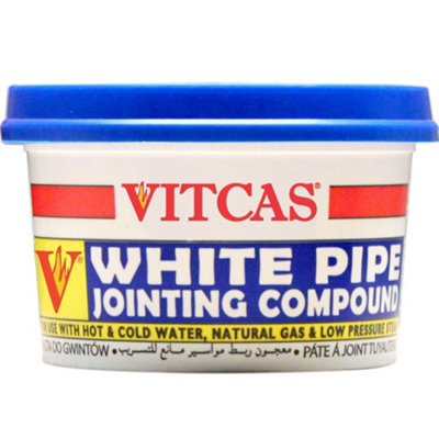 White Pipe Jointing Compound 500g - for use with hot and cold water ...