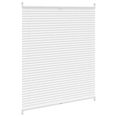 White Plisse Blind 110x100cm Pleated Window Shade