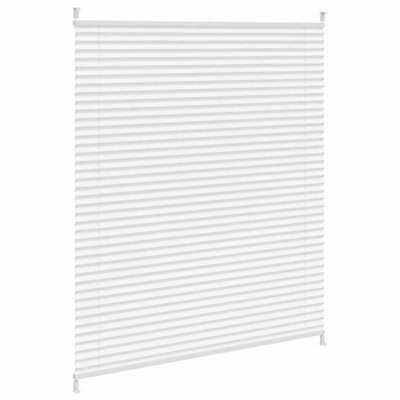 White Plisse Blind 110x100cm Pleated Window Shade