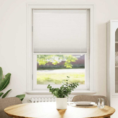 White Plisse Blind 70x150cm Pleated Window Shade