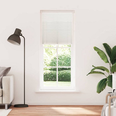WHITE PLISSE BLIND 80X200CM PLEATED WINDOW SHADE
