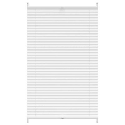 White Plisse Blind 90x150cm Pleated Window Shade