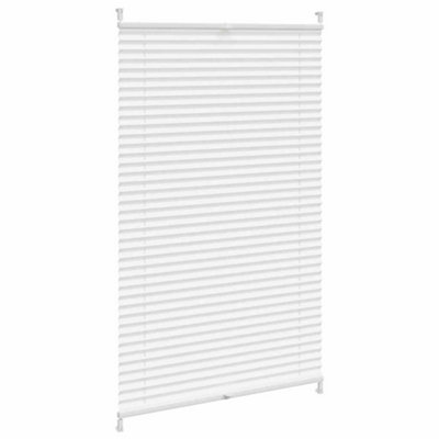 White Plisse Blind 90x150cm Pleated Window Shade