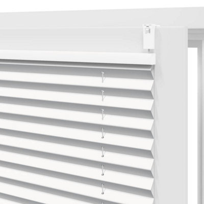 White Plisse Blind 90x200cm Pleated Window Shade