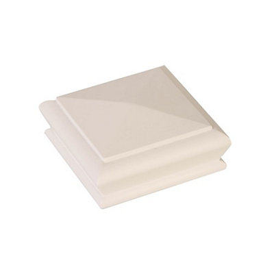 White Primed Newel Post 90mm x 90mm x 1500mm Inc Cap Traditional ...