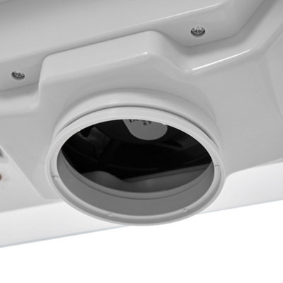 White Professional Manicure Table with Dust Collector and Storage ...