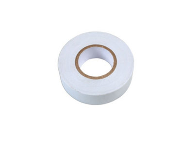 White PVC Insulation Tape 19mm x 20m Pk 10 Connect 30381