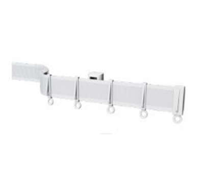 White PVC Plastic Curtain Track Bendable Flexi Track - Straight Track ...