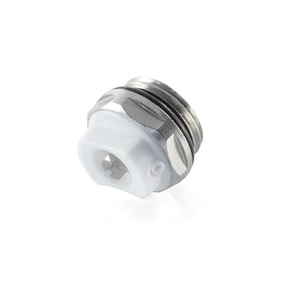 White Radiator Bleeding Valve Air Vent x2