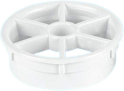 White Removable Shower Waste Grid Fits 1.5" Shower Trap Replacement ...