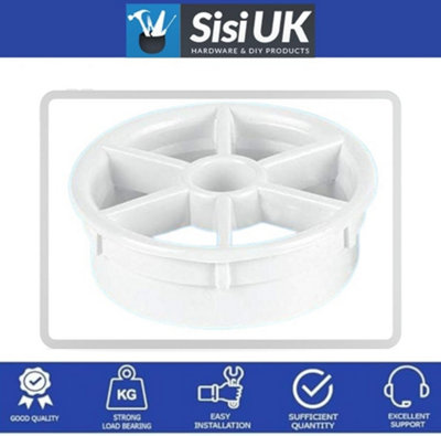 White Removable Shower Waste Grid Fits 1.5" Shower Trap Replacement ...