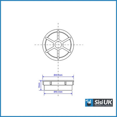 White Removable Shower Waste Grid Fits 1.5" Shower Trap Replacement ...