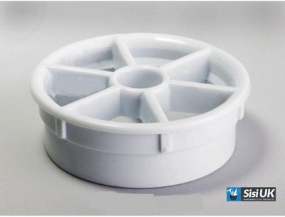 White Removable Shower Waste Grid Fits STW3 & STW4 1.5" Shower Trap ...