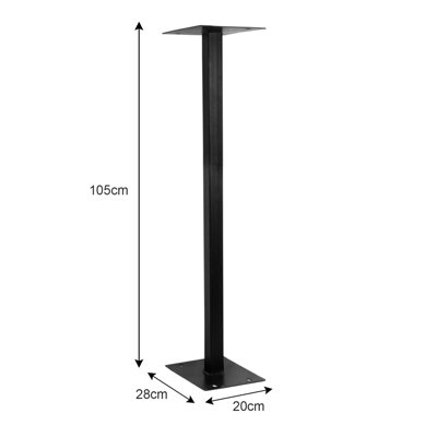 White Royal Mail Post Box with Floor Stand ER Cast Iron Wall Mounted ...