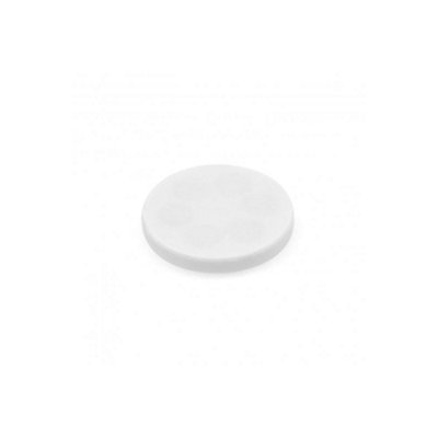 White Rubber Coated POS Magnets - 43mm dia x 6mm high c/w M6 Boss ...