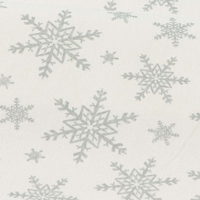 White Snowflake Dining Table Decoration Table Runner Tablecloth