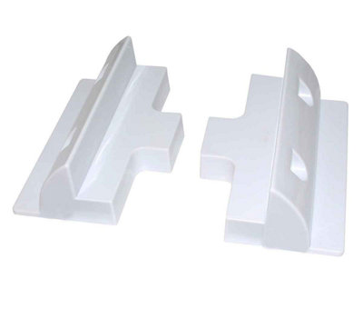 White Solar Panel Corner Mounting Brackets and Sides