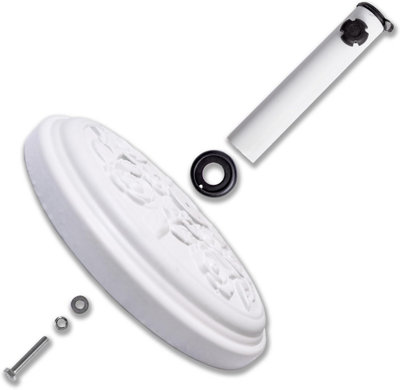 White Stone Heavy Duty 9 KG Resin Parasol Base