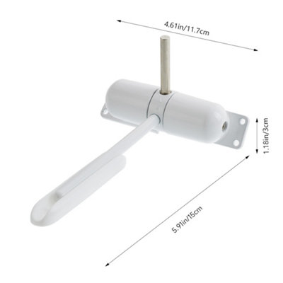 White Surface Mounted Spring Door Closer