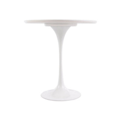 White Tulip Circular Side Table