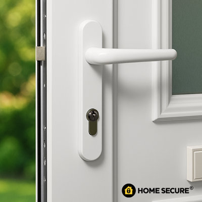 White UPVC Door Handles - Lever Lever - 122mm