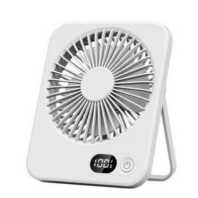 White USB Rechargeable Desktop Fan