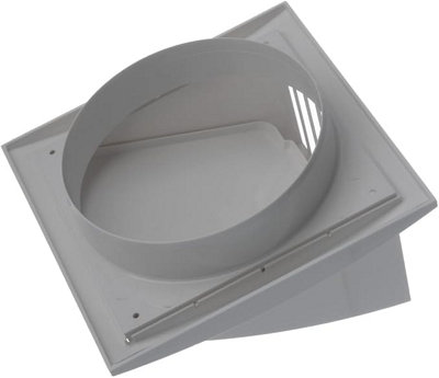 White Wall Outlet Duct Cowl 190mm x 190mm / 150mm