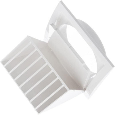 White Wall Outlet Duct Cowl 190mm x 190mm / 150mm