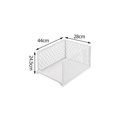 White wardrobe drawer storage cabinet clothes wardrobe stackable ...