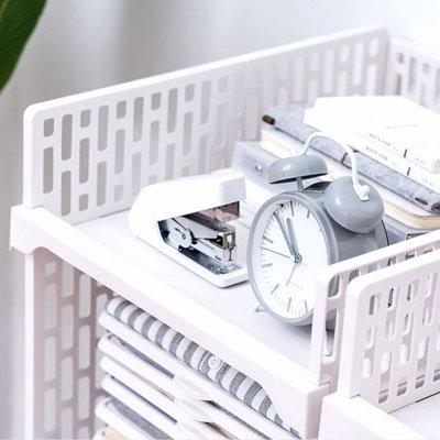 WHITE WARDROBE DRAWER STORAGE CABINET CLOTHES WARDROBE STACKABLE ...