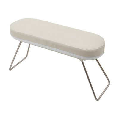 White Wooden Dressing Table Mirror Desk with 4 Castors and Dust Collector