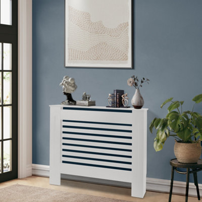 White Wooden Radiator cover - 111cm x 82cm x 19cm