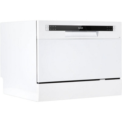 White Worktop Dishwasher - 6 Place Settings - Portable Tabletop Dish ...