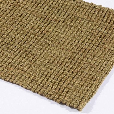 Whitefield 45x75cm Olive Handwoven Boucle Mat