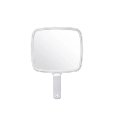 WhiteProfessional Handheld Paddle Mirror -Salon & Beauty Hand Mirror ...