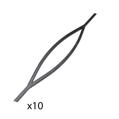Whittington Black Metal Teardrop Stair and Landing Spindle - 10 Pack ...