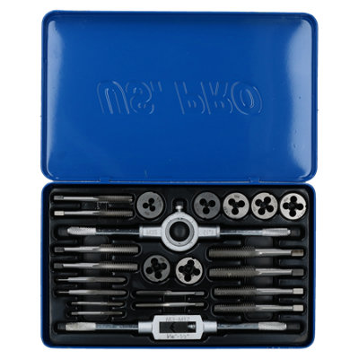 Whitworth Tap and Die Set BSW British Standard 23pc Rethreading Thread ...