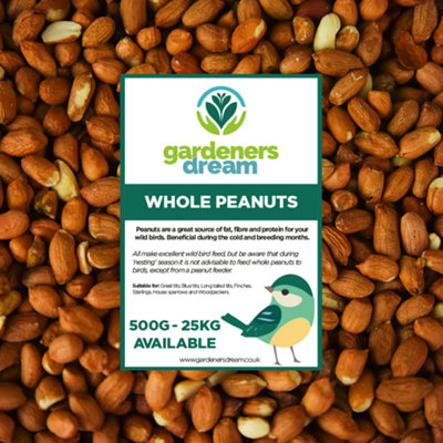Whole Peanuts Wild Bird Food (25kg) | DIY at B&Q