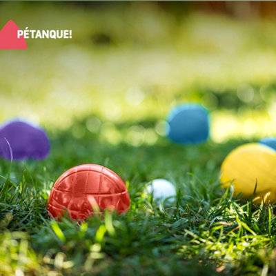 Wicked Gizmos Boules Set Multicolour Petanque Garden Game with Carry ...