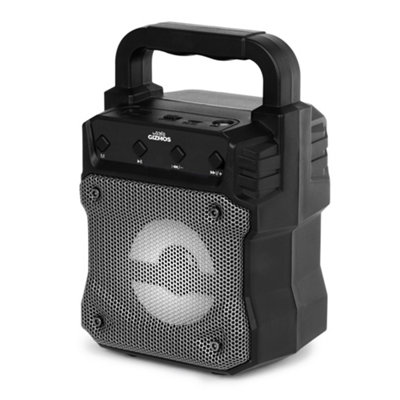 Wicked Gizmos Mini Bluetooth Karaoke Speaker with LED Disco Lights USB ...