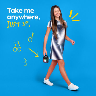 Wicked Gizmos Mini Bluetooth Karaoke Speaker with LED Disco Lights USB ...