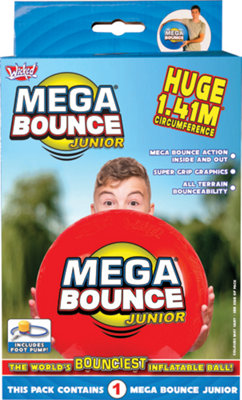 Wicked Mega Bounce Junior Red. Huge inflatable bounce ball with a 1.4m ...